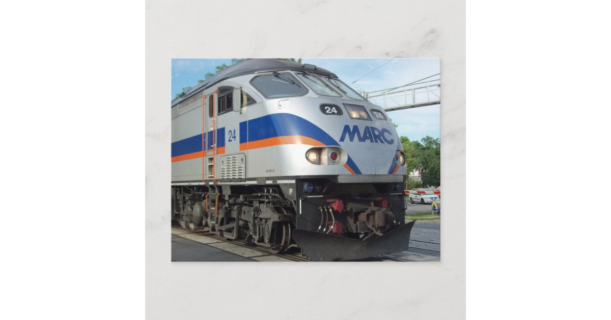 MARC Commuter Train Postcard | Zazzle