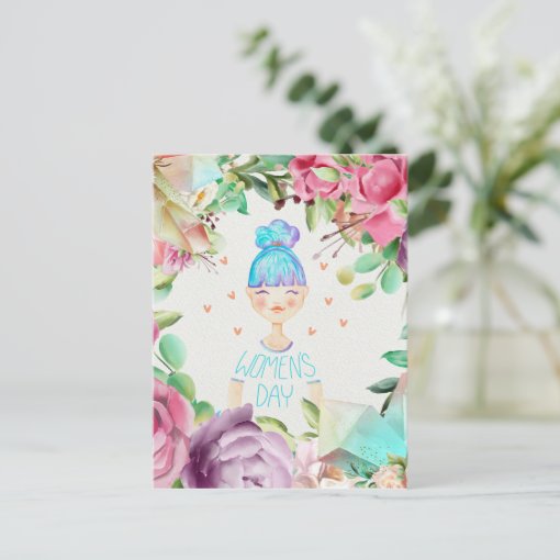 March 8th International Women's Day Postcard | Zazzle