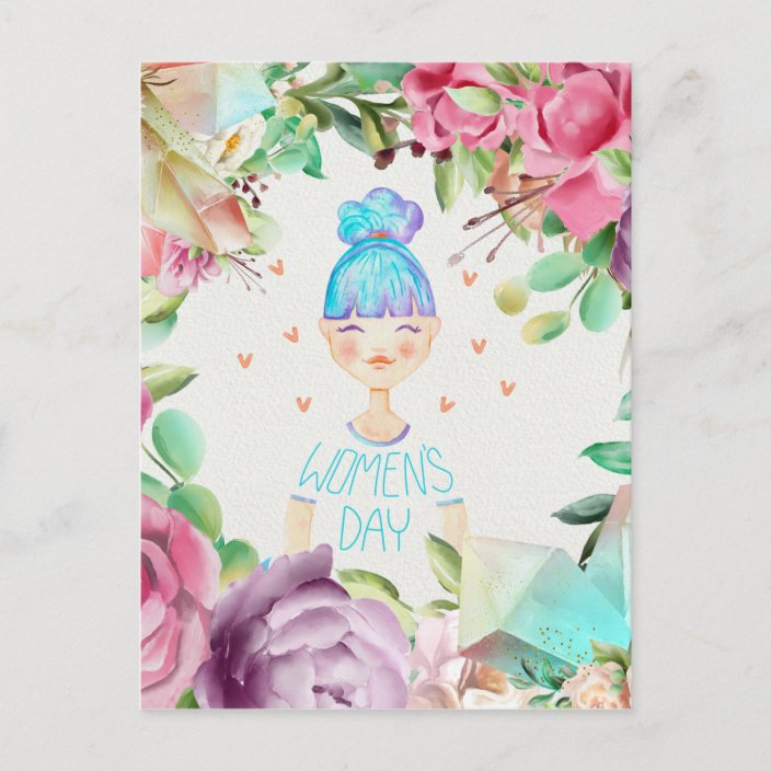 March 8th International Women's Day Postcard | Zazzle.com