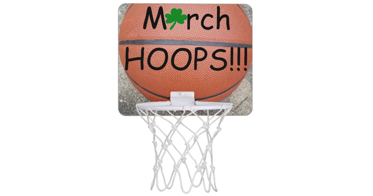 March Hoops Shamrock Basketball Fun | Zazzle