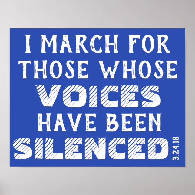 March: I march...poster Poster | Zazzle