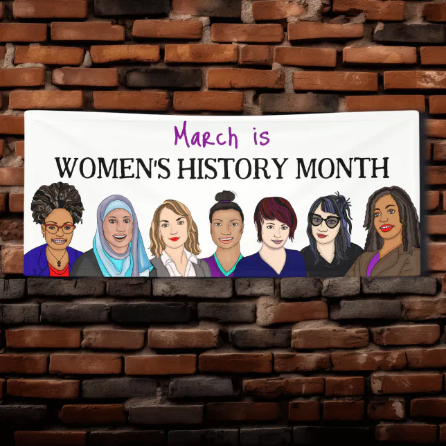 March is Women's History Month Banner | Zazzle