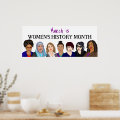 March is Women's History Month Poster | Zazzle