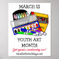 March is Youth Art Month Poster | Zazzle