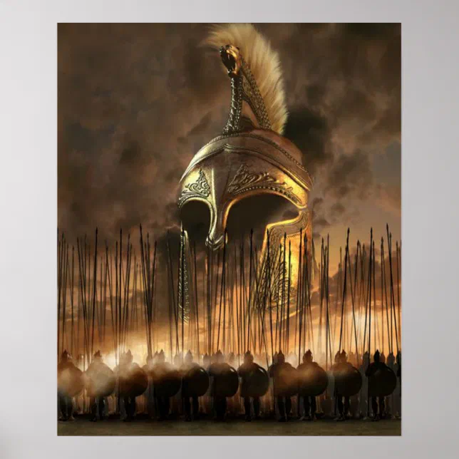 March of the Greek Phalanx Poster | Zazzle