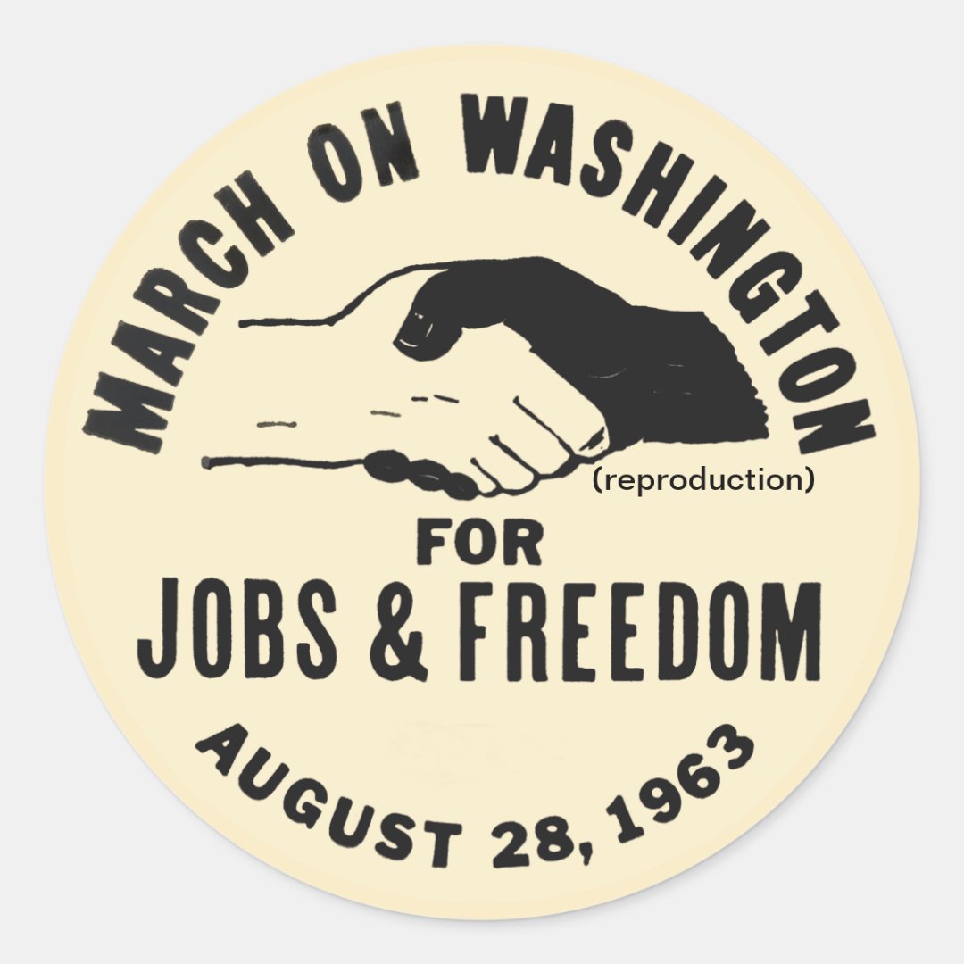 March On Washington Sticker | Zazzle