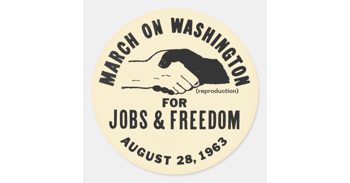 March On Washington Sticker | Zazzle
