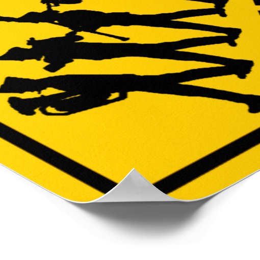 Marching Band Crossing Highway Sign | Zazzle