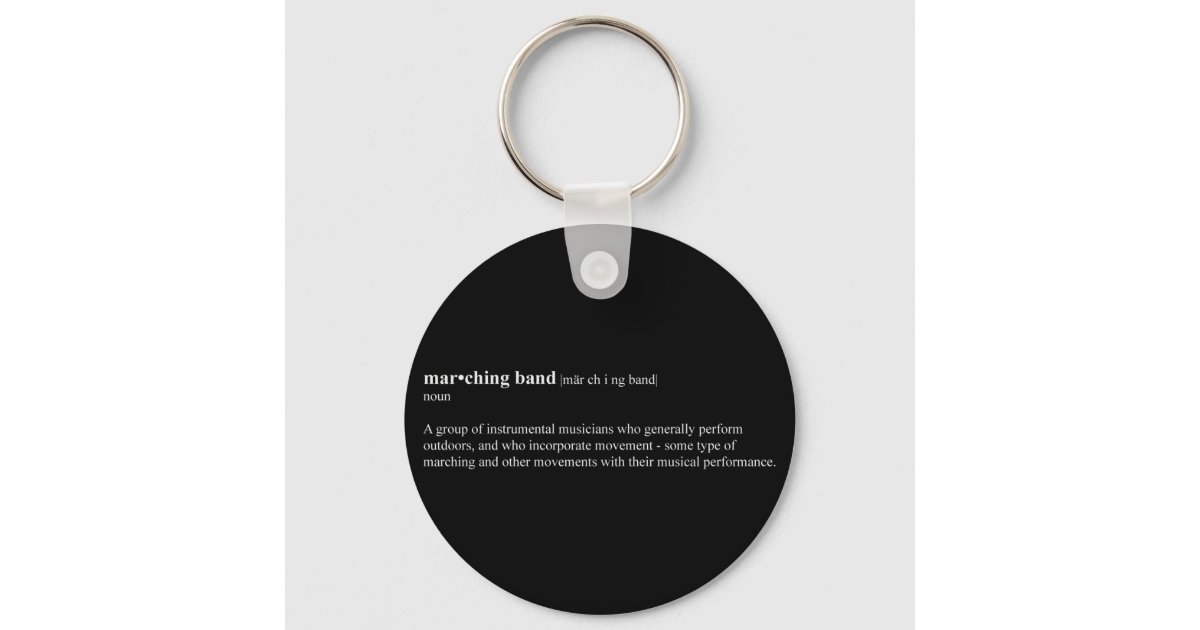 Marching Band Definition Keychain | Zazzle