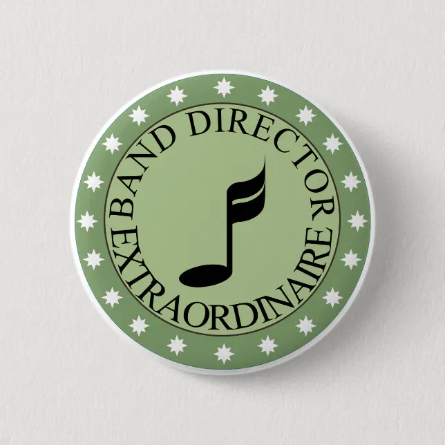 Marching Band Director Button | Zazzle
