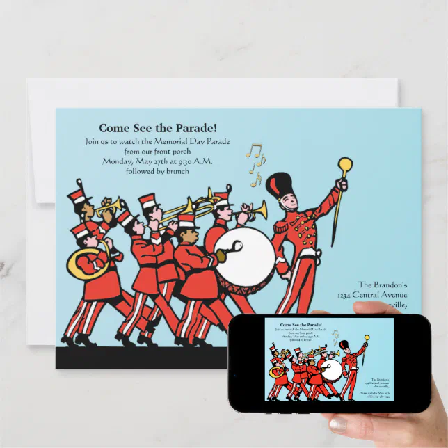 Marching Band Invitation | Zazzle