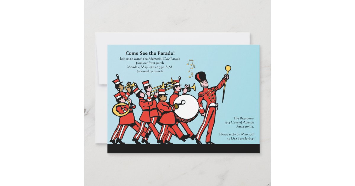 Marching Band Invitation | Zazzle