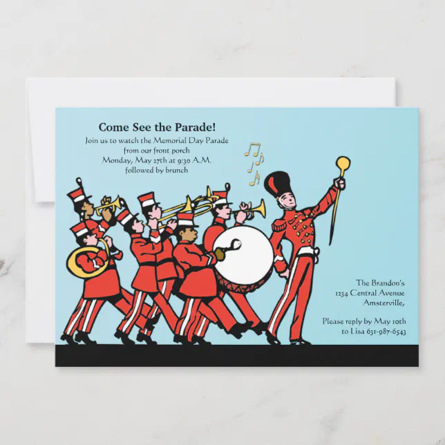 Marching Band Invitation | Zazzle
