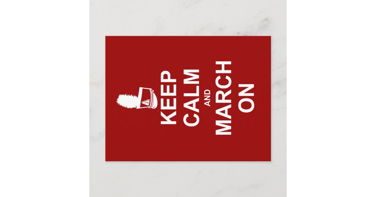Marching Band Keep Calm | Custom Postcard | Zazzle