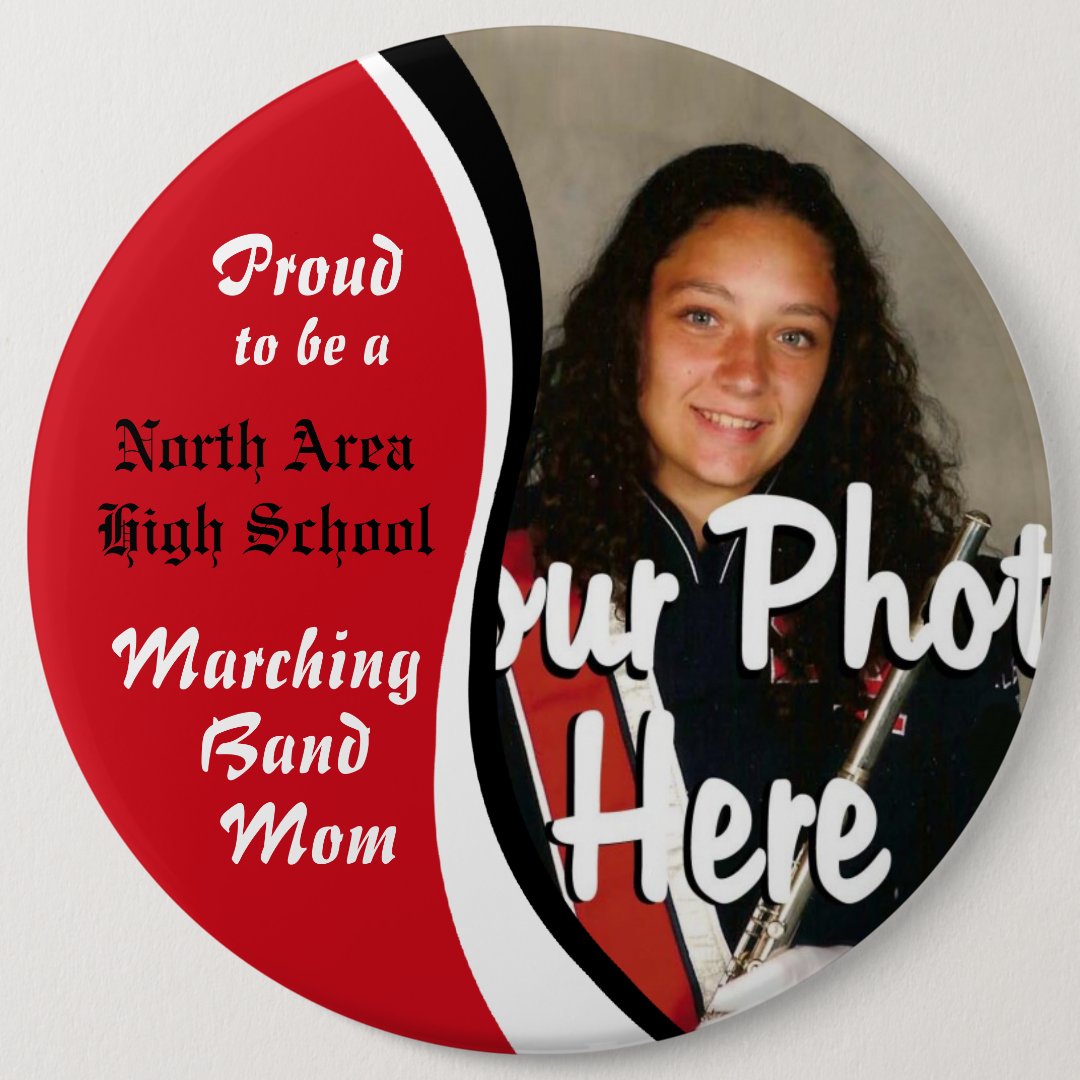 Marching Band Mom Button | Zazzle