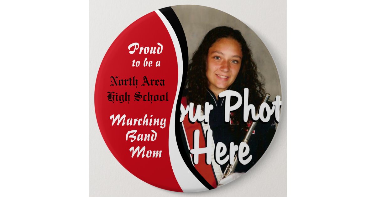 Marching Band Mom Button | Zazzle