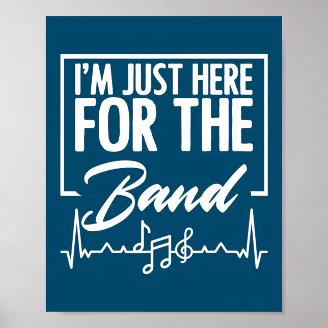 Marching Band Musician Game Day Halftime Show Poster | Zazzle