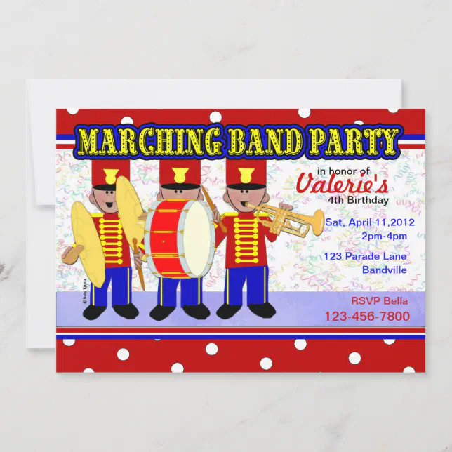 Marching Band Party Invitation | Zazzle