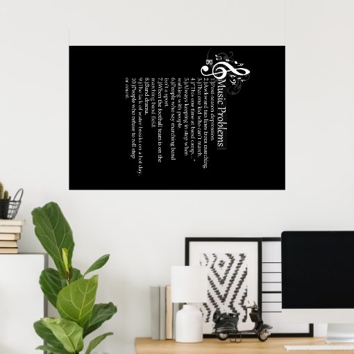 Marching Band Problems List Poster | Zazzle