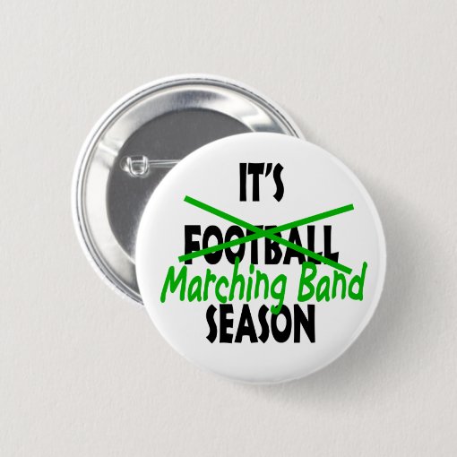 Marching Band Season Pinback Button | Zazzle