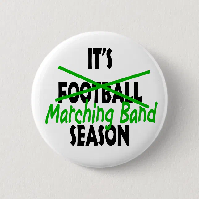 Marching Band Season Pinback Button | Zazzle