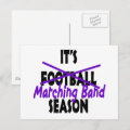 Marching Band Season/ Purple Postcard | Zazzle