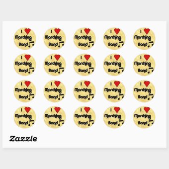 Marching Band Sticker | Zazzle