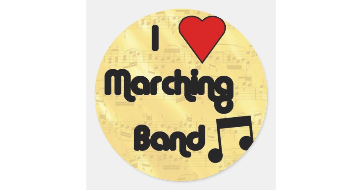 Marching Band Sticker Zazzle