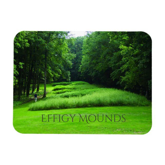 Marching Bear Mounds Group, Effigy Mounds, Iowa Magnet | Zazzle