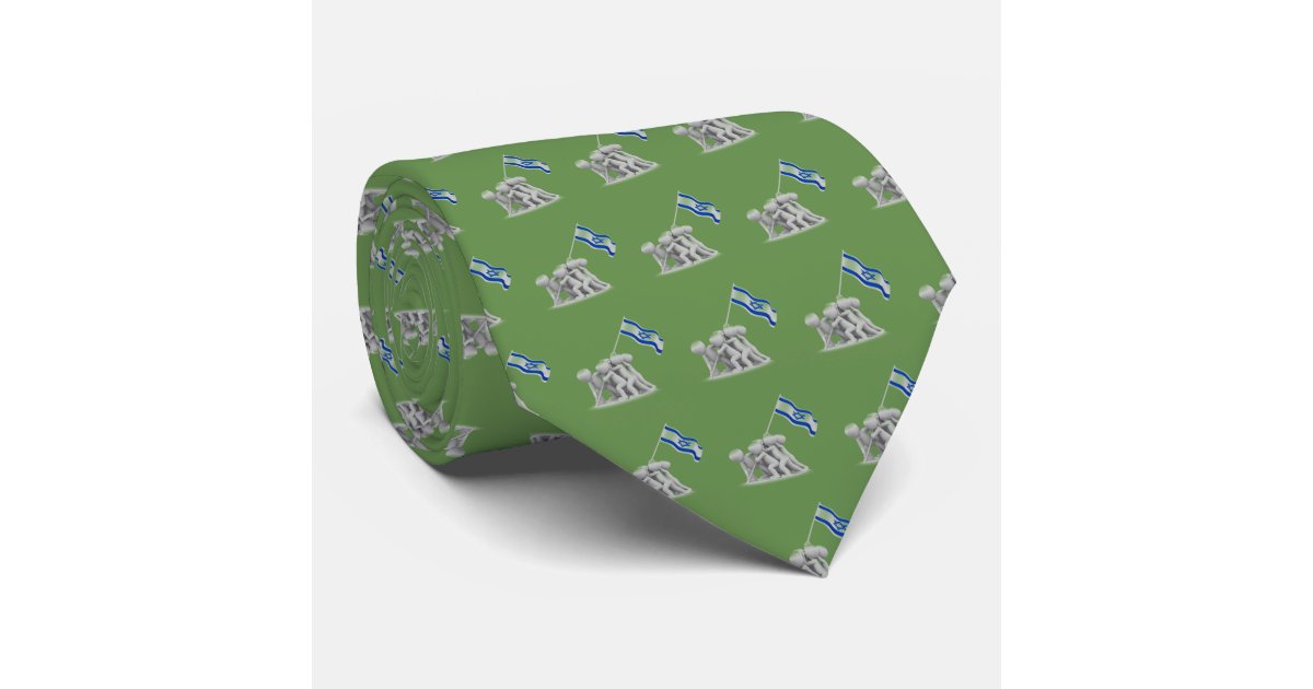 Marching Israeli Flag Neck Tie | Zazzle