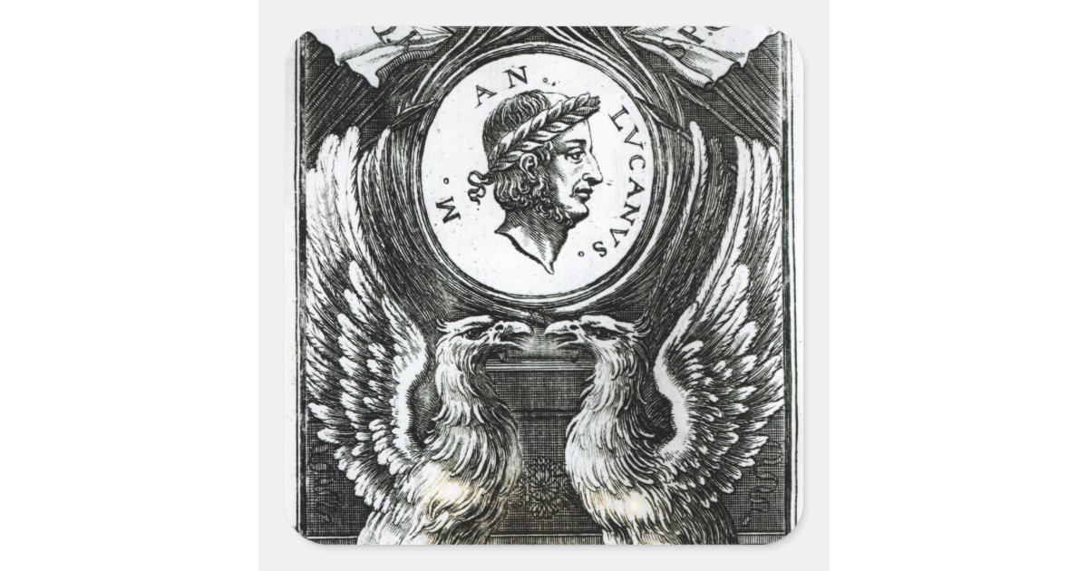 Marcus Annaeus Lucanus Square Sticker | Zazzle