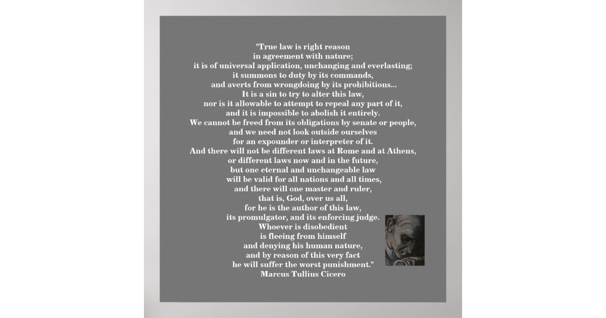 Marcus Tullius Cicero POSTER | Zazzle