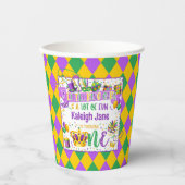 Mardi Gras Birthday (A Little King Cake & Fun) Paper Cups | Zazzle