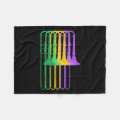 Mardi Gras Br Trombone Marching Orchestra Fleece Blanket | Zazzle