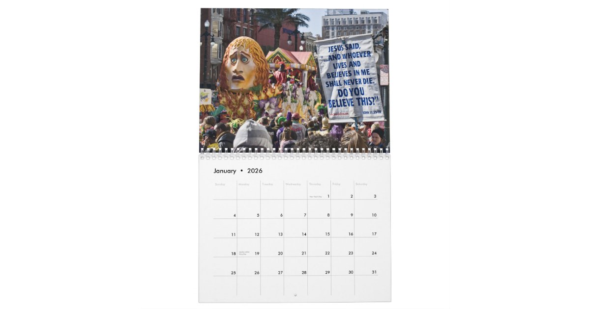 Mardi Gras Calendar | Zazzle