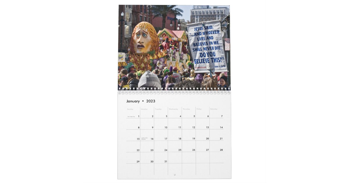 Mardi Gras Calendar | Zazzle.com