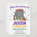 Mardi Gras Crawfish First Birthday Invitation | Zazzle