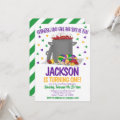 Mardi Gras Crawfish First Birthday Invitation | Zazzle