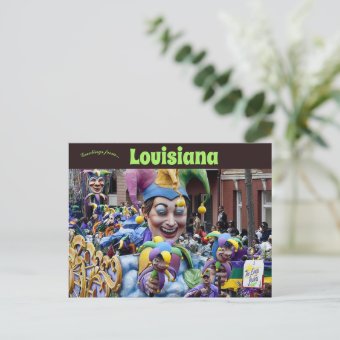 Mardi Gras Festival New Orleans Louisiana Postcard | Zazzle