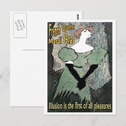 Mardi Gras French Quarter Postcard | Zazzle