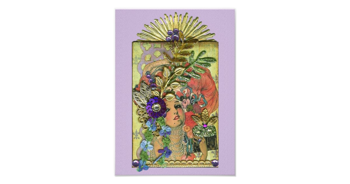 Mardi Gras Frolic Photo Print | Zazzle