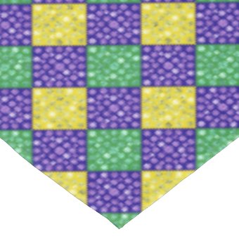 Mardi Gras Harlequin Diamond Carnival Pattern Tablecloth | Zazzle