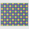 Mardi Gras Harlequin Diamond Carnival Pattern Wrapping Paper | Zazzle