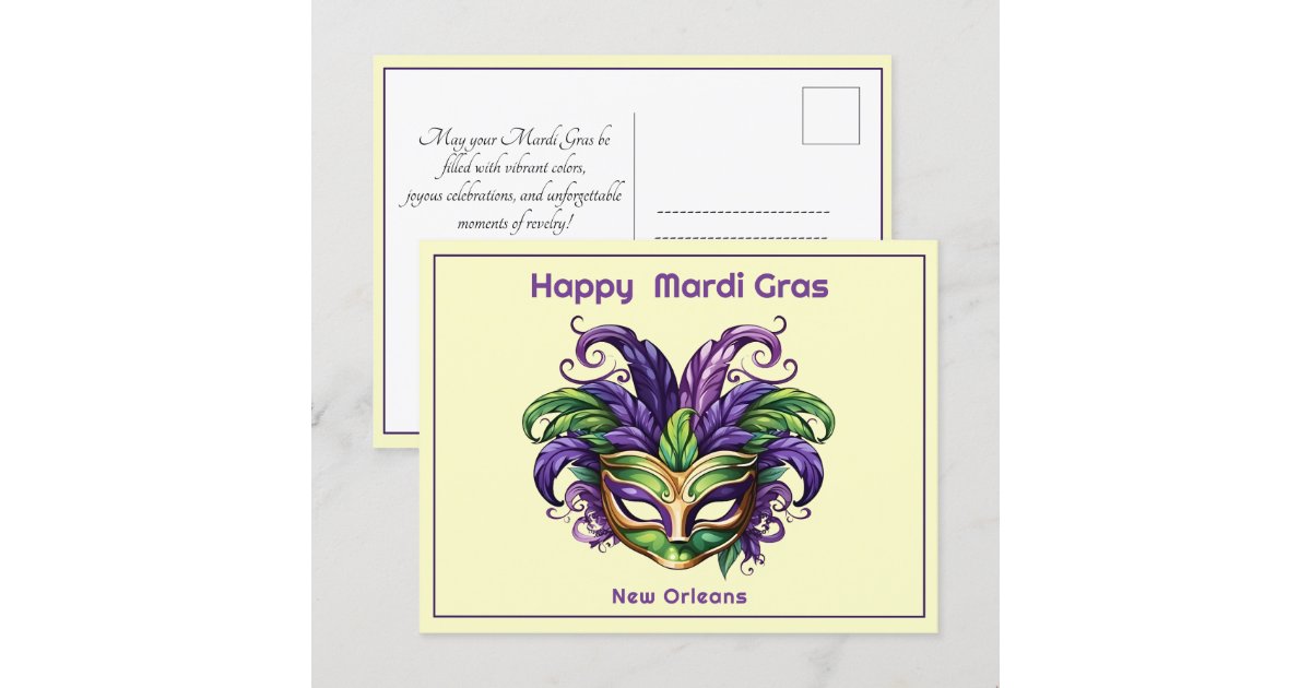 Mardi Gras Magic Postcard | Zazzle
