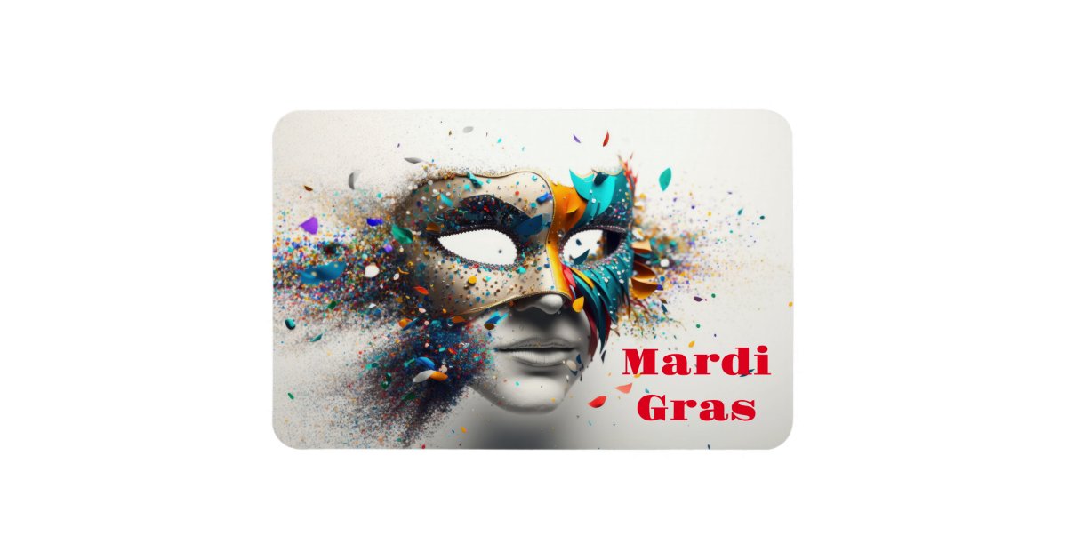 Mardi Gras Magnet | Zazzle