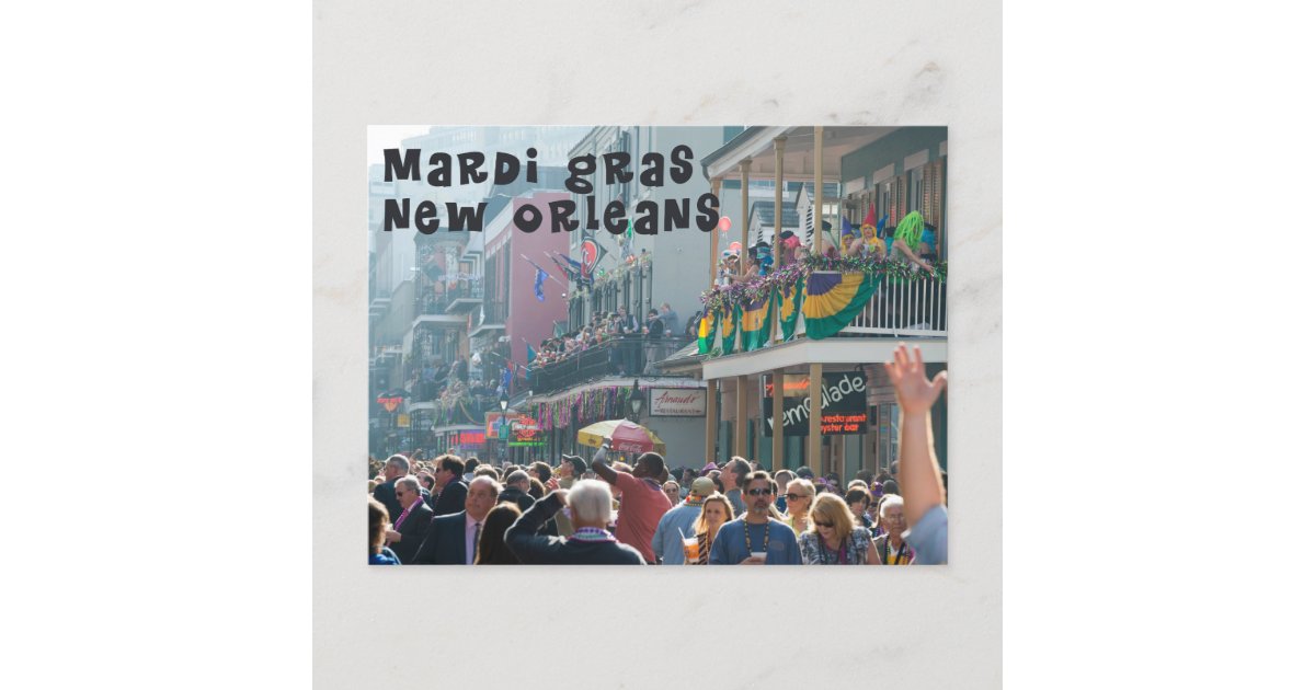 Mardi Gras New Orleans Postcard | Zazzle