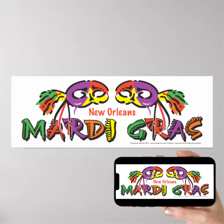 Mardi Gras New Orleans Poster | Zazzle