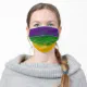 Mardi Gras Paint Adult Cloth Face Mask | Zazzle