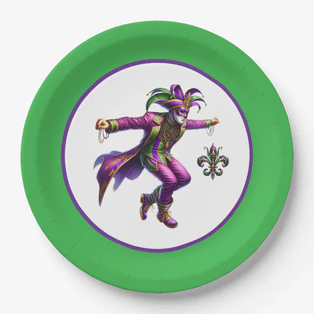 Mardi Gras Paper Plate | Zazzle