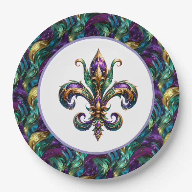 Mardi Gras Paper Plate | Zazzle